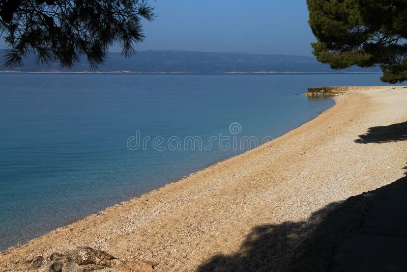 Beach in Brela,Croatia stock photo. Image of makarska - 31625192