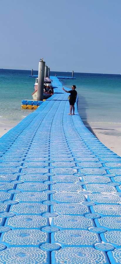 Beach Bridge editorial stock image. Image of beach, bridge - 144745079