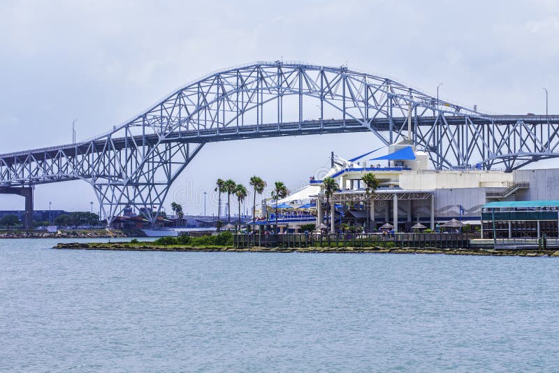 Beach with Bridge View stock photo. Image of construction - 43124148
