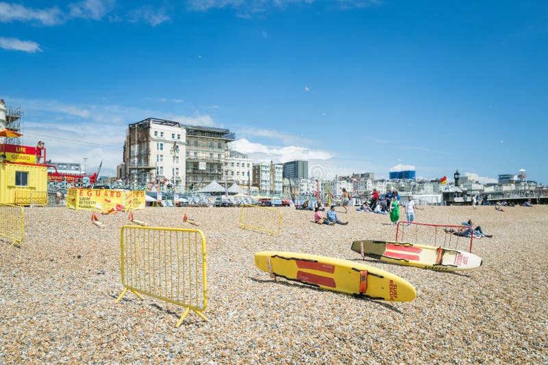 Beach of Brighton, South of England Editorial Photo - Image of building ...