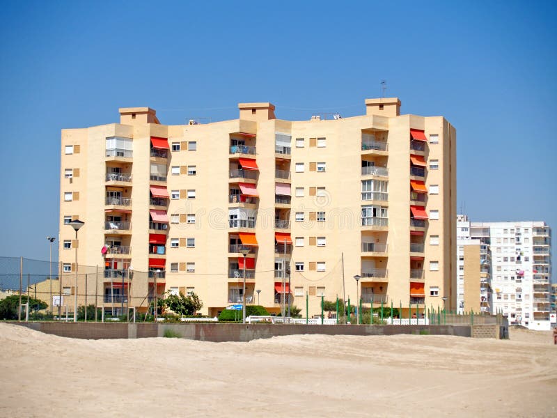Beach building stock image. Image of sunny, beach, sand - 3714137