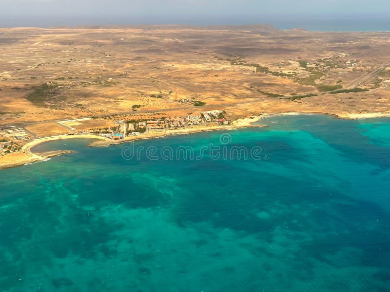 Beach in Cabo Verde Aerial View.photo during the Day. Stock Photo ...