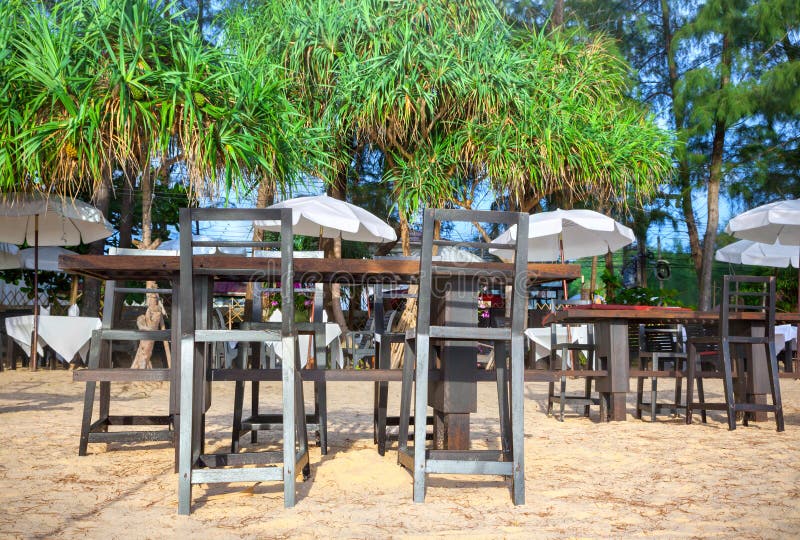 Beach cafe stock photo. Image of beachbar, meal, beautiful - 15393502