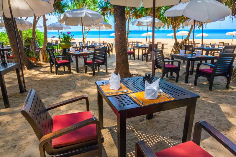 Beach cafe stock photo. Image of beachbar, meal, beautiful - 15393502