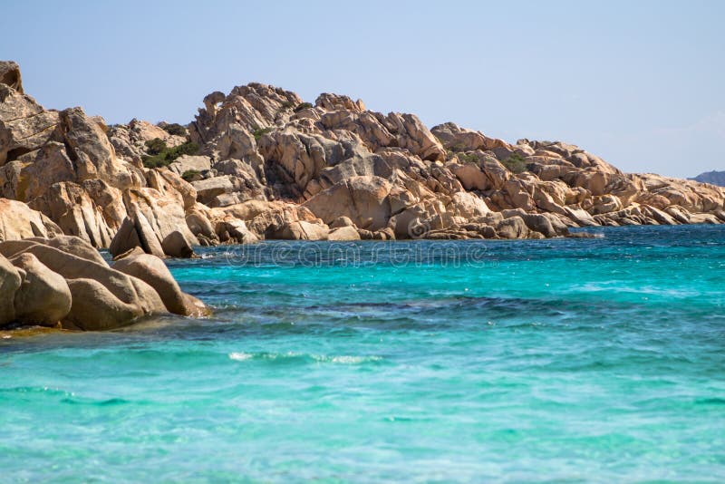 Beach of Cala Coticcio, Sardinia, Italy Stock Photo - Image of cala ...
