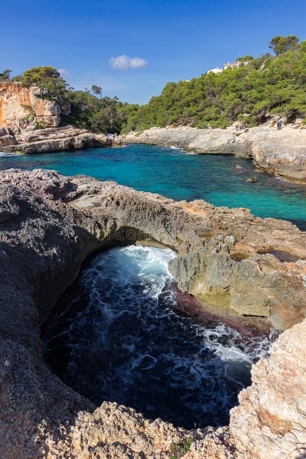 Beach of Cala S`almunia in Mallorca Island Spain Stock Image - Image of ...