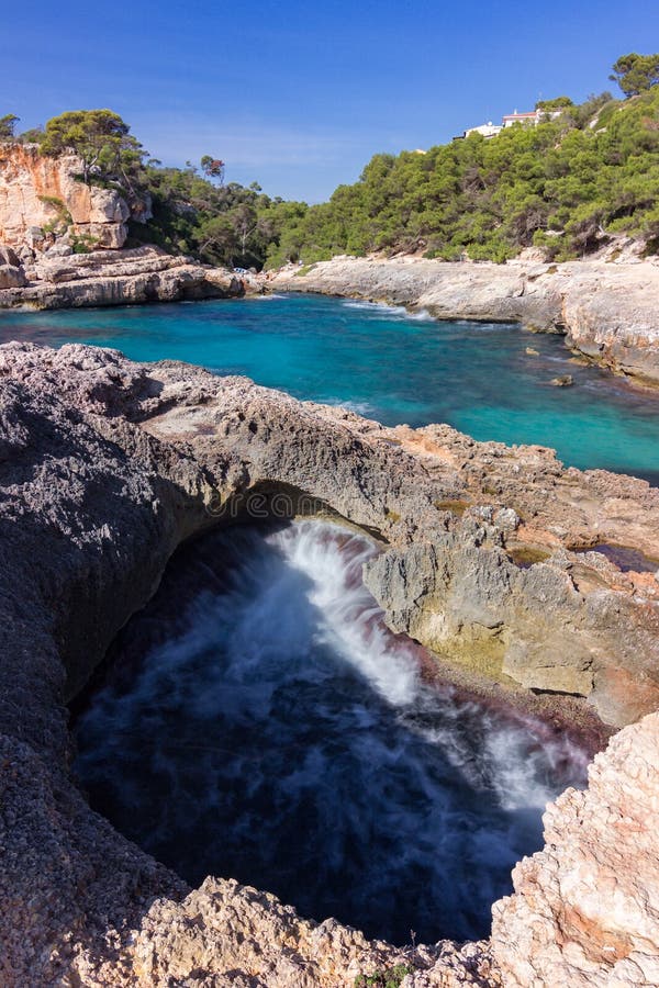 Beach of Cala S`almunia in Mallorca Island Spain Stock Image - Image of ...