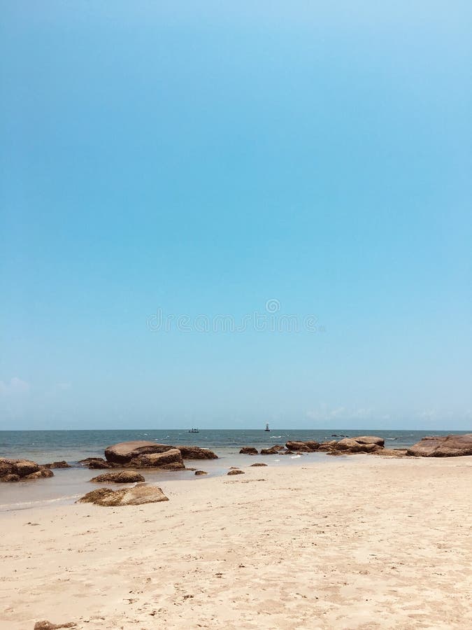 The beach stock image. Image of vitamin, blue, ocean - 161595297