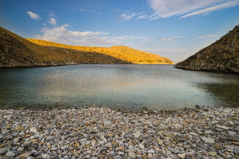 Beach at Cape Tainaron stock image. Image of nature, green - 74517769