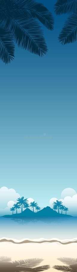 Beach card stock vector. Illustration of summer, beauty - 38497821