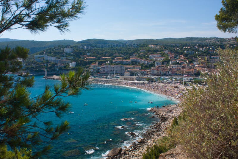 Beach In The Cassis Calanques, Marseille Stock Image - Image of coast ...