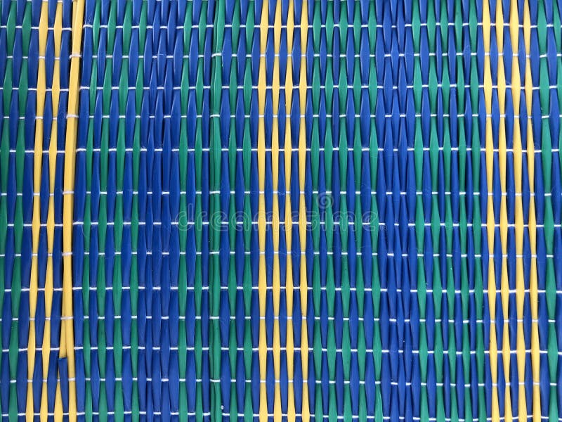 Beach Chair Fabric Blue Yellow Blue Stripes Background Stock Photo ...