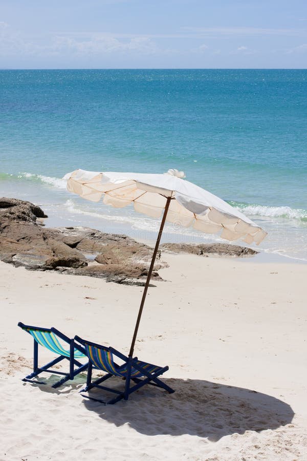 Beach Chair Look Around the Sea View Stock Image - Image of vacation ...