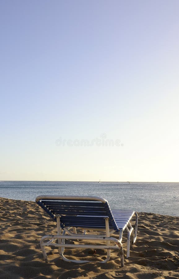 Beach Chair in Maui stock image. Image of direction, afternoon - 24579595