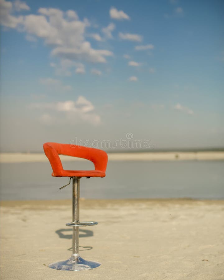 Beach chair stock image. Image of sunset, furniture - 154098461