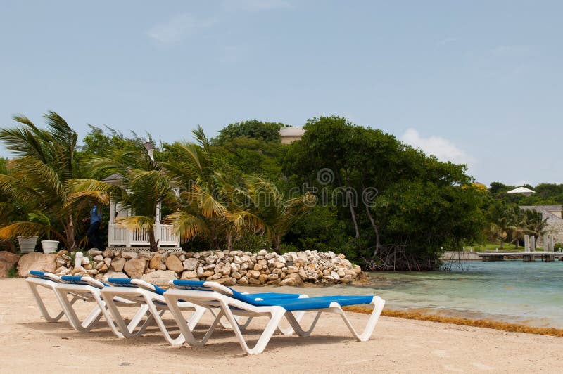 Beach chairs stock photo. Image of resort, scene, getaway - 21443846