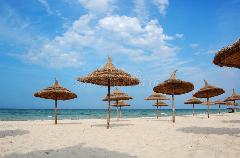 Beach in the City of Sousse Stock Photo - Image of resort, sand: 5167266