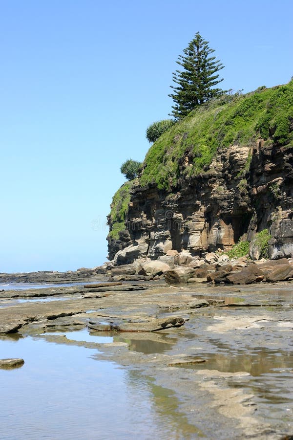 Beach Cliffs stock image. Image of water, surf, nature - 540983