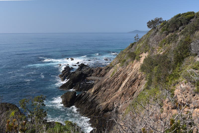 Beach Cliffs and Headland, Australia Stock Image - Image of cape ...