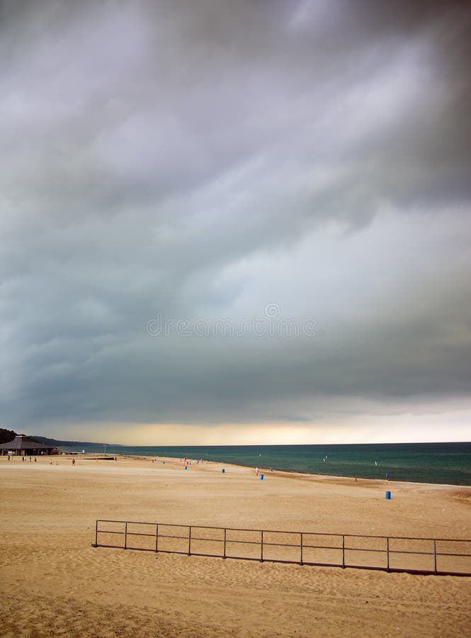 Beach Cloud Scape stock photo. Image of front, landscape - 56132202