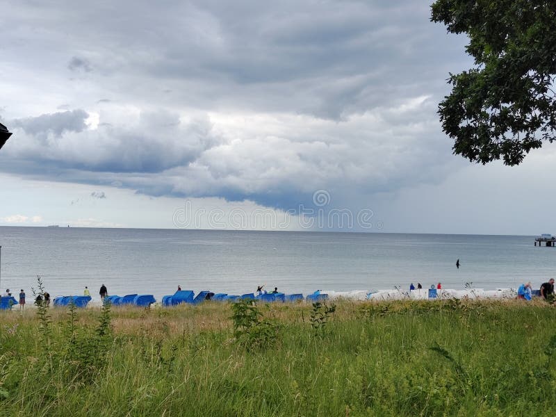 Beach coast in Binz, Rugen stock image. Image of rugen - 284705211