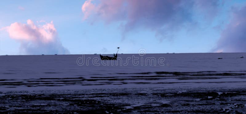 The Beach on the Coast of the Indonesian Island of Java in the ...
