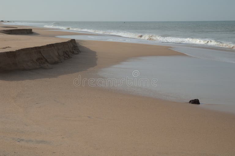 Sandy Beach in the Coast of Popenguine. Stock Photo - Image of africa ...