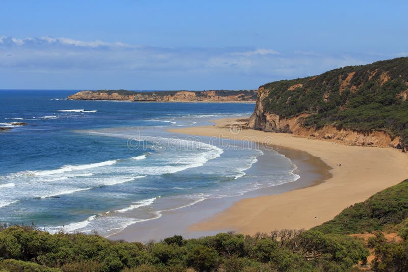 Surf Beach in Victoria, Australia Stock Photo - Image of beauty, blue ...