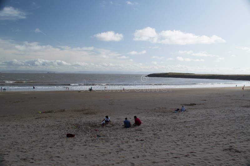 Beach and Coastal Cities in Wales. Editorial Stock Photo - Image of ...