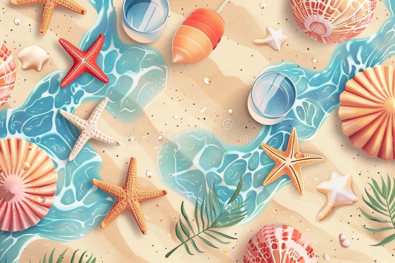 Beach and Coastal Embroidery Beachy and Coastalthemed Designs 2D ...