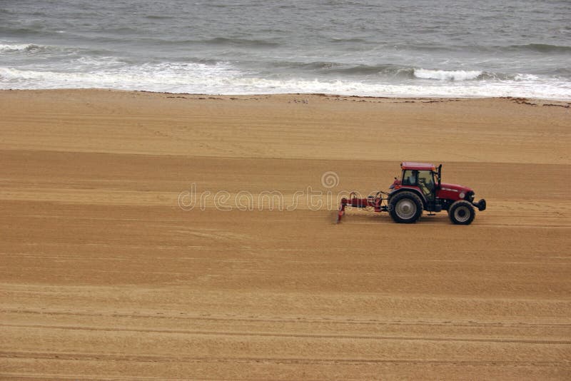 Beach Comber stock image. Image of beach, comber, tractor - 20942197