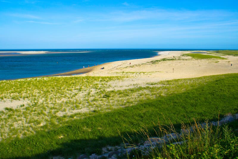 Beach-Combers at Cape Cod stock image. Image of scene - 32204055