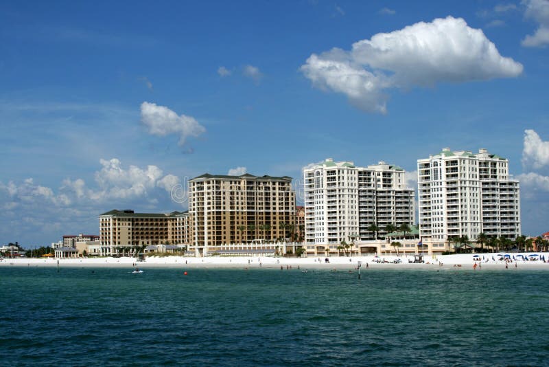 Condos by the Bay stock image. Image of vacation, blue, penthouses - 38445
