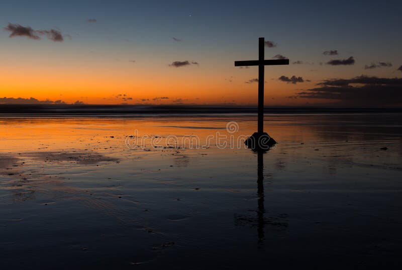 Beach Cross stock image. Image of salvation, christ, cross - 31069685