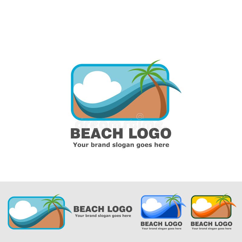 Beach with Cross Wave and Cloud Stock Vector - Illustration of cross ...