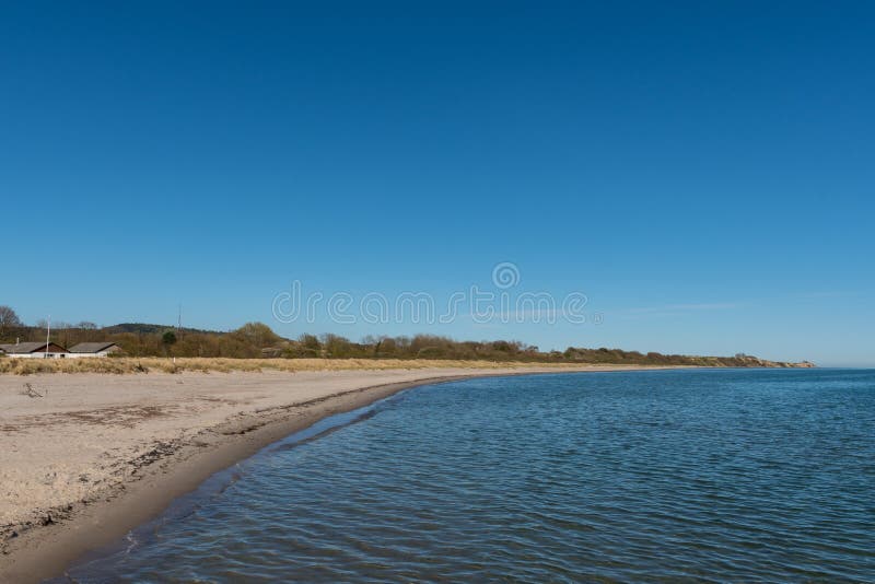 Beach on the Danish Countryside Stock Photo - Image of view, shore ...