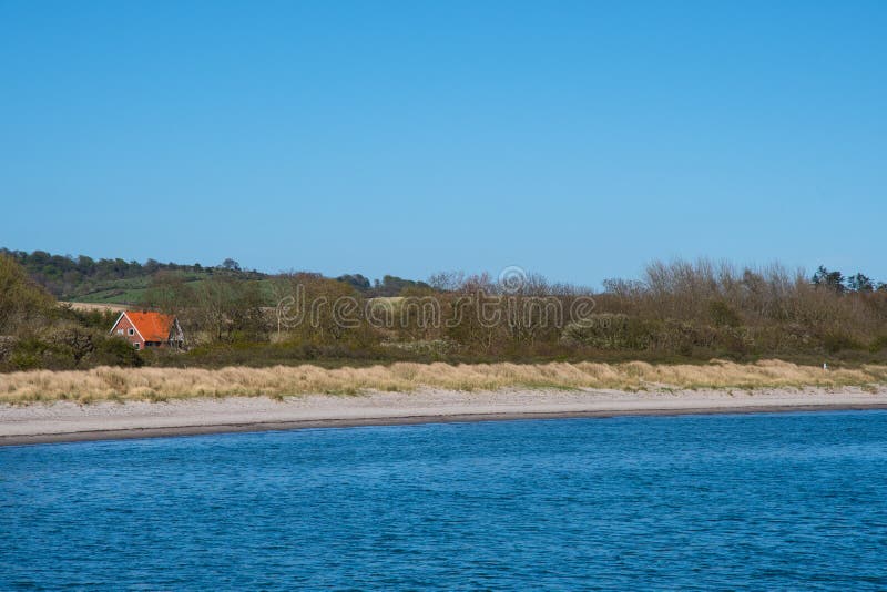 Beach on the Danish Countryside Near Town of Kalvehave Stock Photo ...