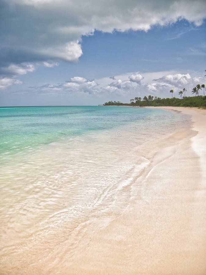 Beach Day on Vacation Saona Island Stock Image - Image of turquoise ...