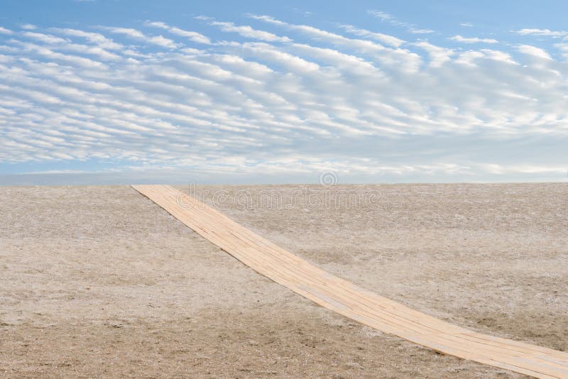 Beach Diagonal Wood Path on Sand Stock Image - Image of pathway, coast ...