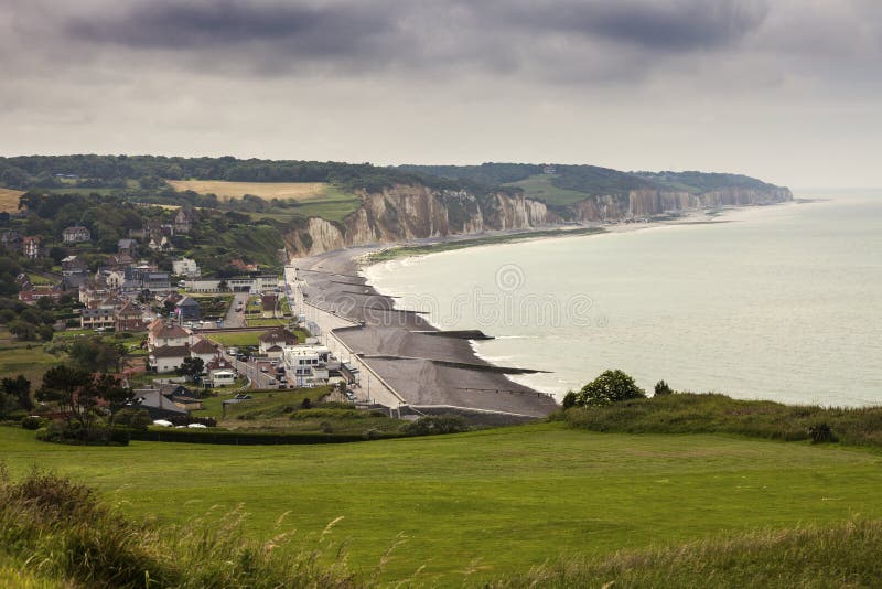 Dieppe, The Beach, On A Beautiful Spring Day Seine-Maritime France ...