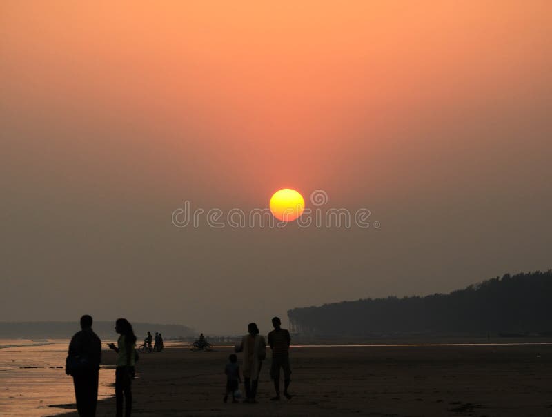 Beach at Digha stock image. Image of tree, beauty, vagator - 24271201