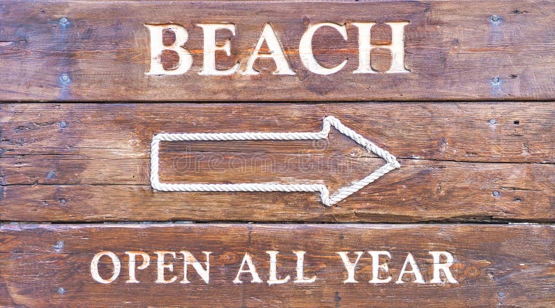 Beach direction sign stock photo. Image of direction - 62622968