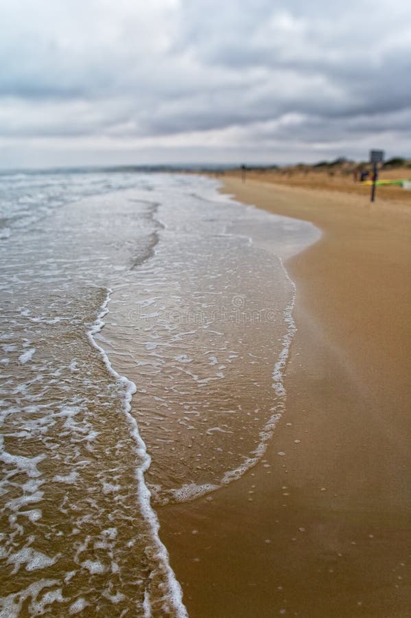 Beach with dramatic sky stock image. Image of moody, beach - 7694231