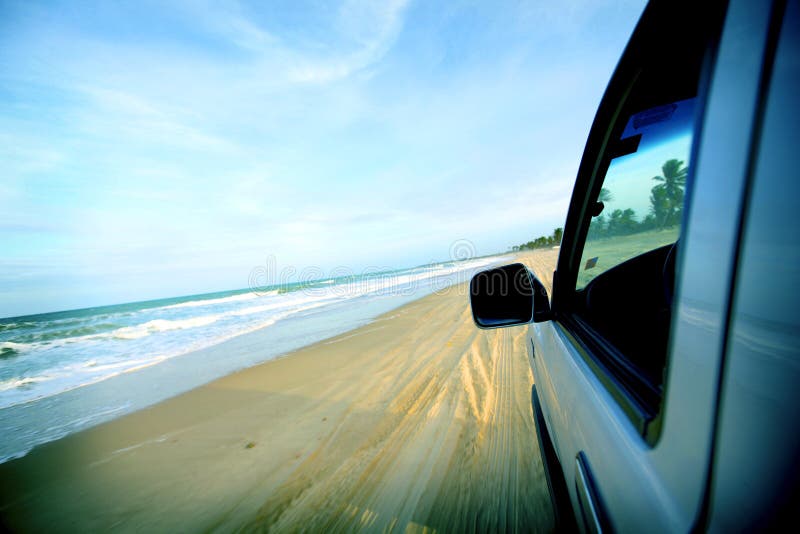 Beach drive stock image. Image of model, sand, landscape - 8174509