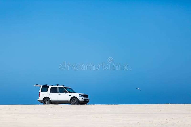 Beach Driving 4x4 editorial stock photo. Image of discovery - 115201843