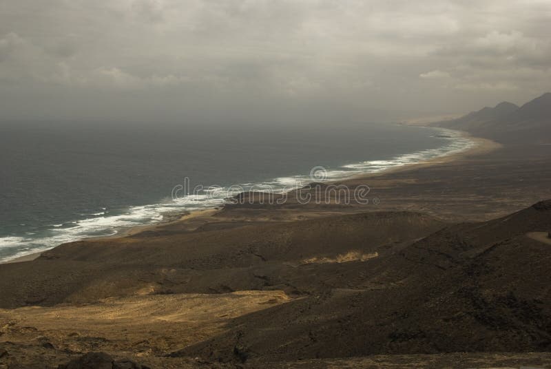 Beach in dull weather stock photo. Image of travel, surf - 14421708