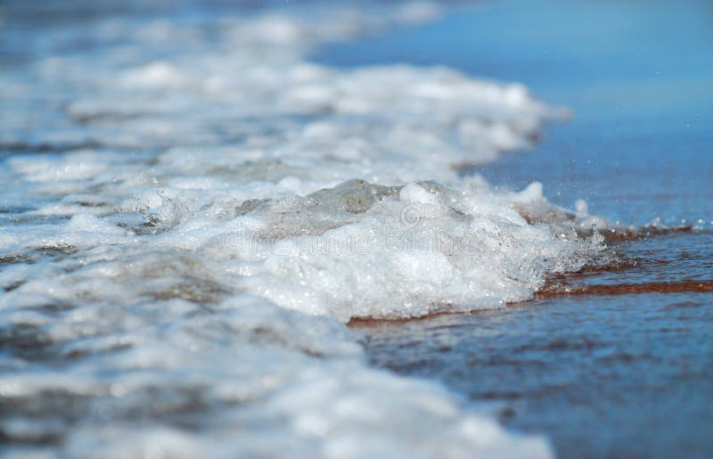 Beach, edge of sea water stock image. Image of landscape - 132225645