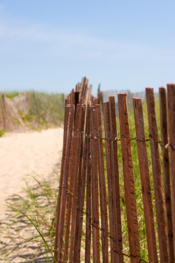 Rope fence on beach. stock image. Image of photograph - 2051611