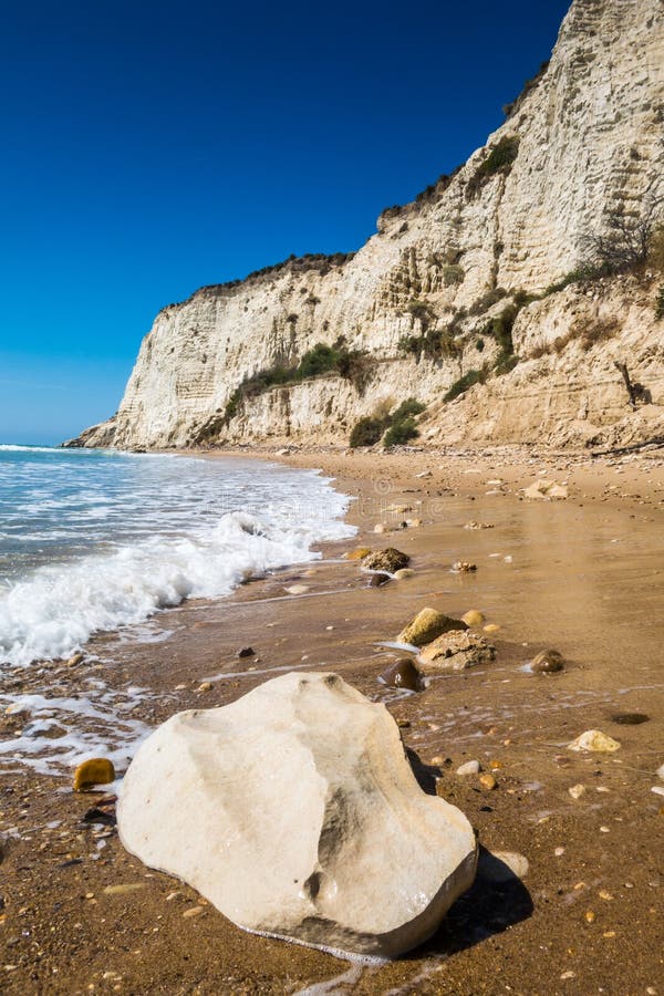 Beach of Eraclea Minoa stock image. Image of historic - 105123567