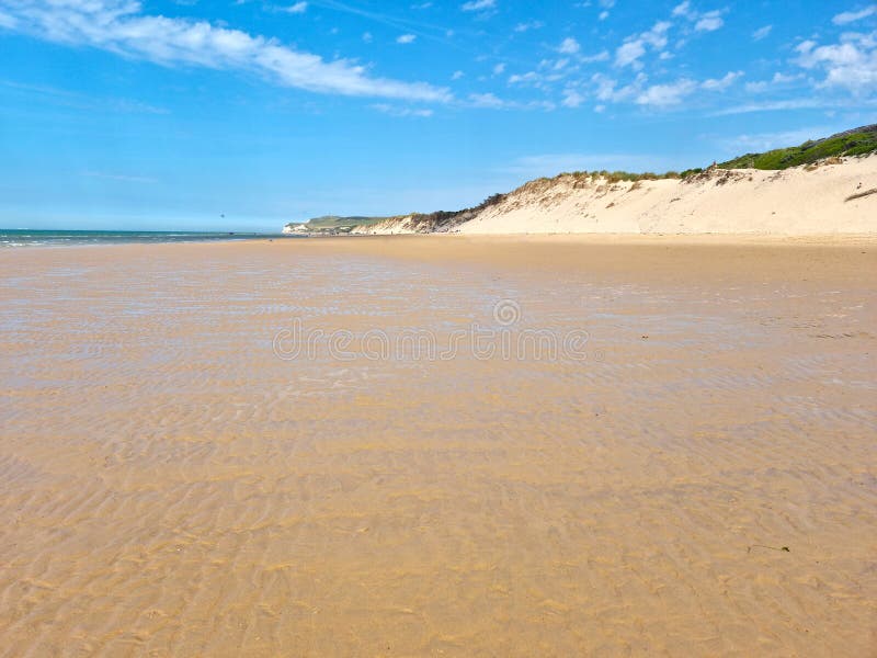 Beach in Escalles, France stock photo. Image of holiday - 251109146